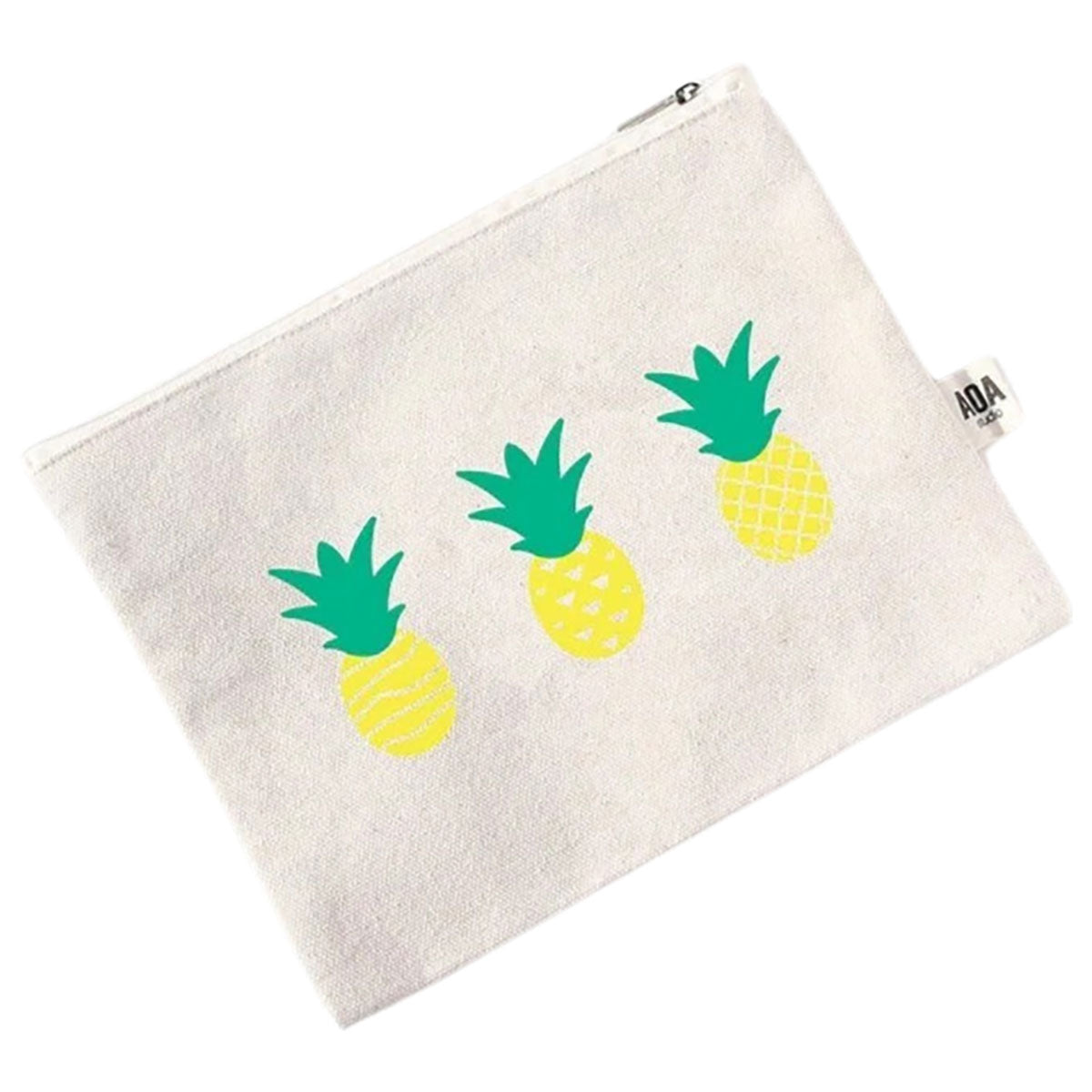 AOA Studio Canvas Pouch | Pineapples – Cosmetics Paragon