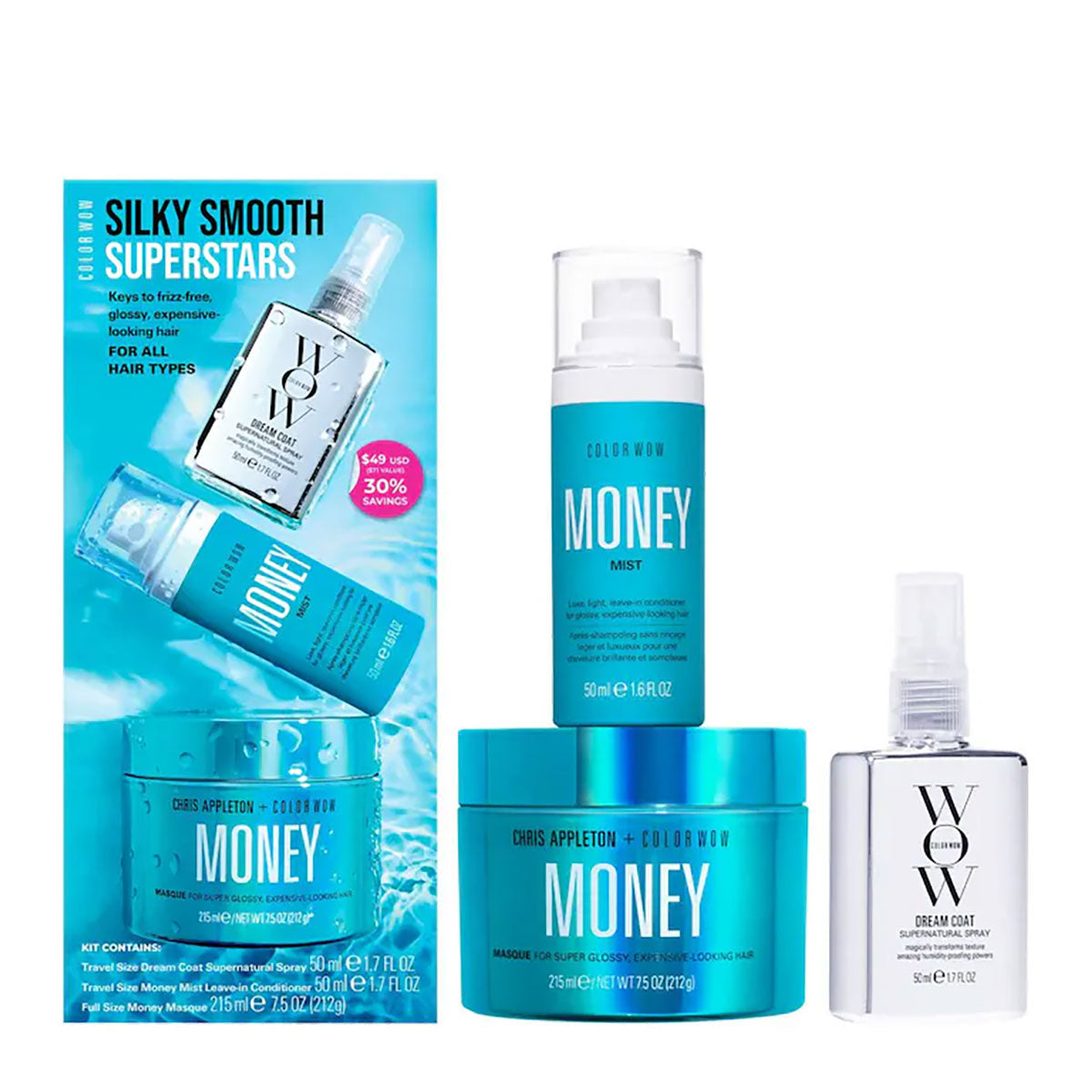 Color WOW Silky Smooth Superstars Hair Value Set – Cosmetics Paragon