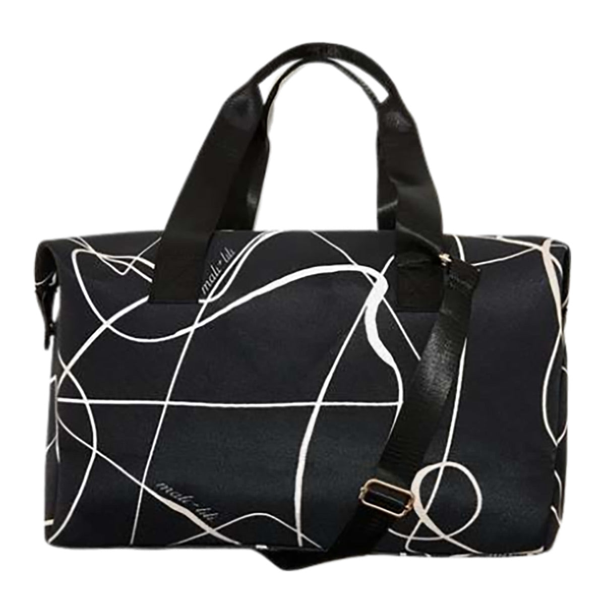 Mali + Lili Weekender Bag | Abstract Black – Cosmetics Paragon